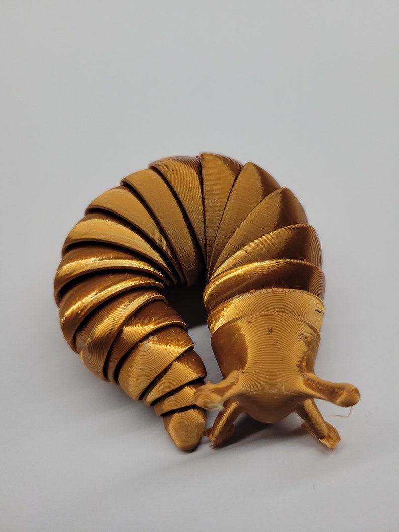 Friendly Articulated Wiggly Fidget Slug Sensory - Etsy