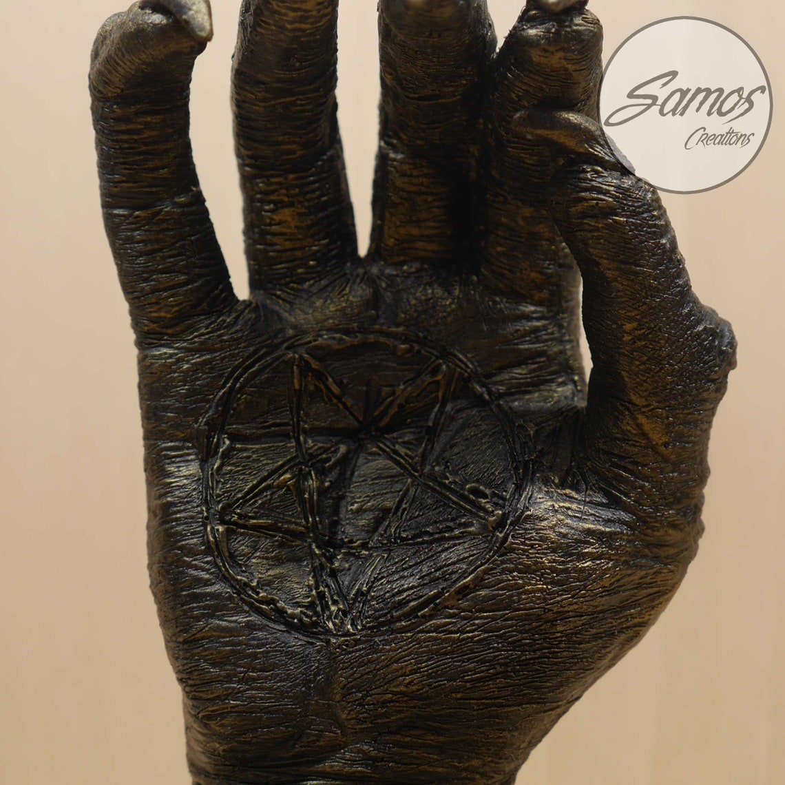 Satanic Hand. Satanic Hand. Staff. Devil. Evil. Baphomet. | Etsy