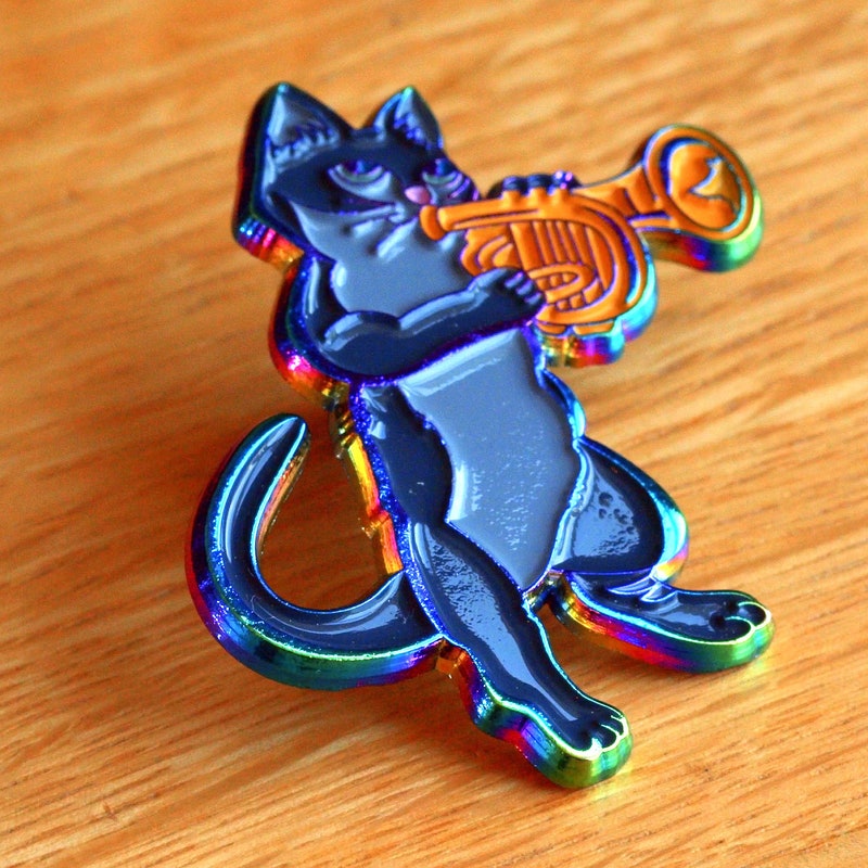Trumpet Pin - Etsy