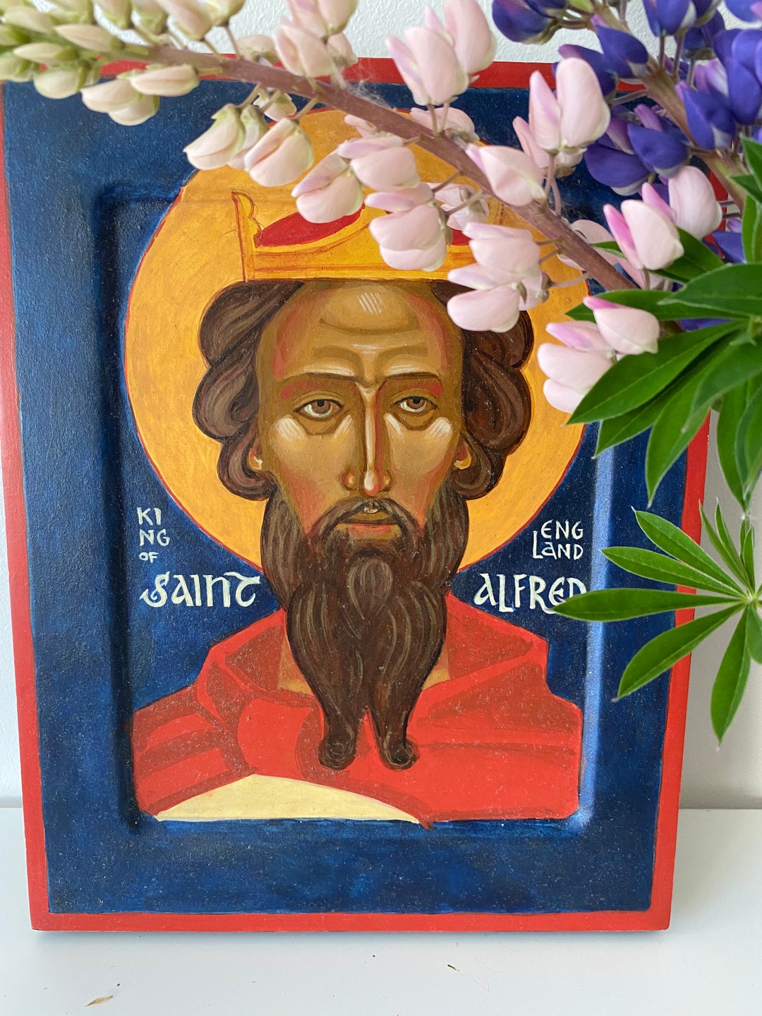 Saint Alfred, King of England British Saints Original Iconography ...