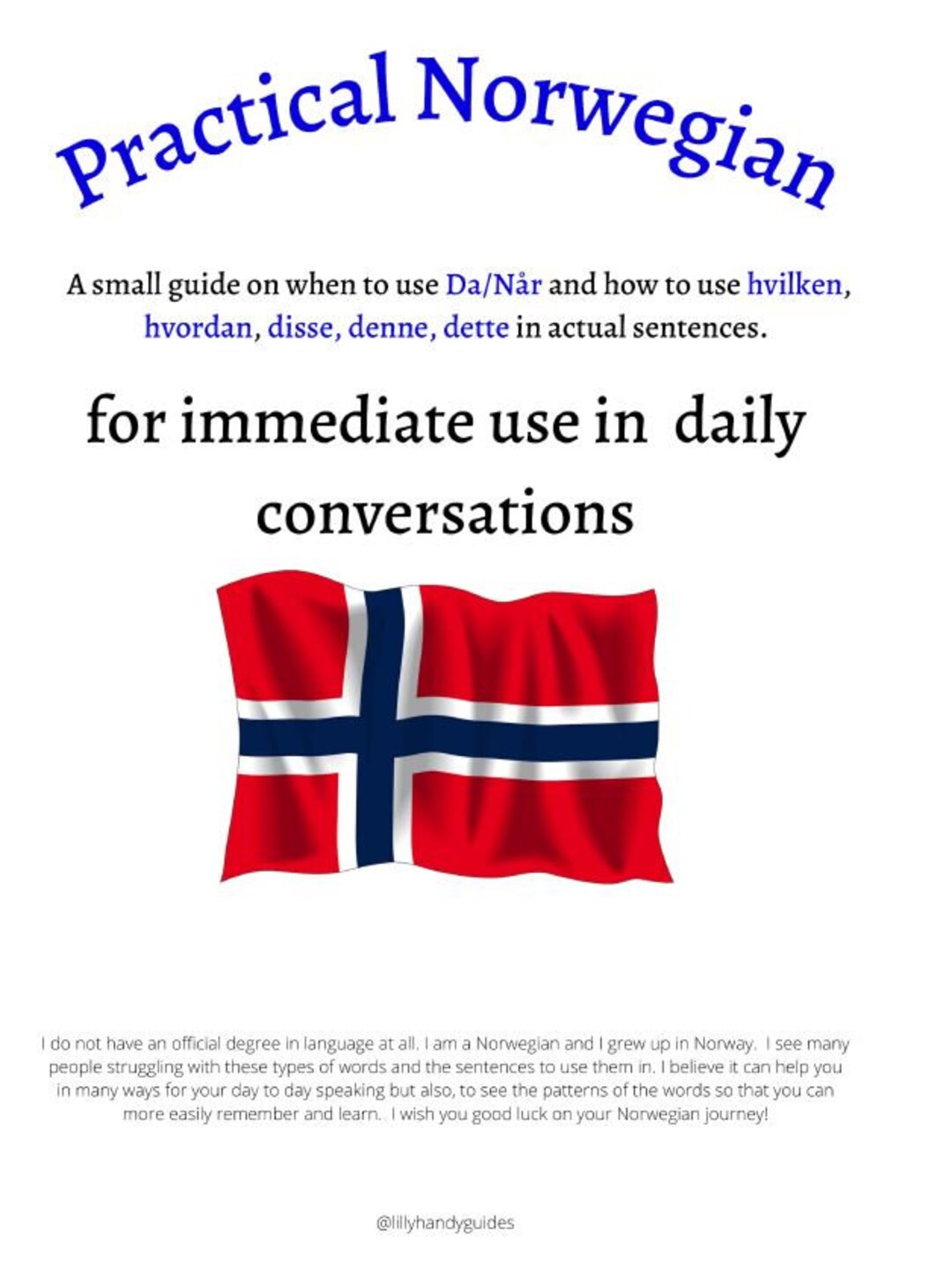 Learn Norwegian - Norwegian Grammar, Norwegian Sentences, Beginner - Etsy