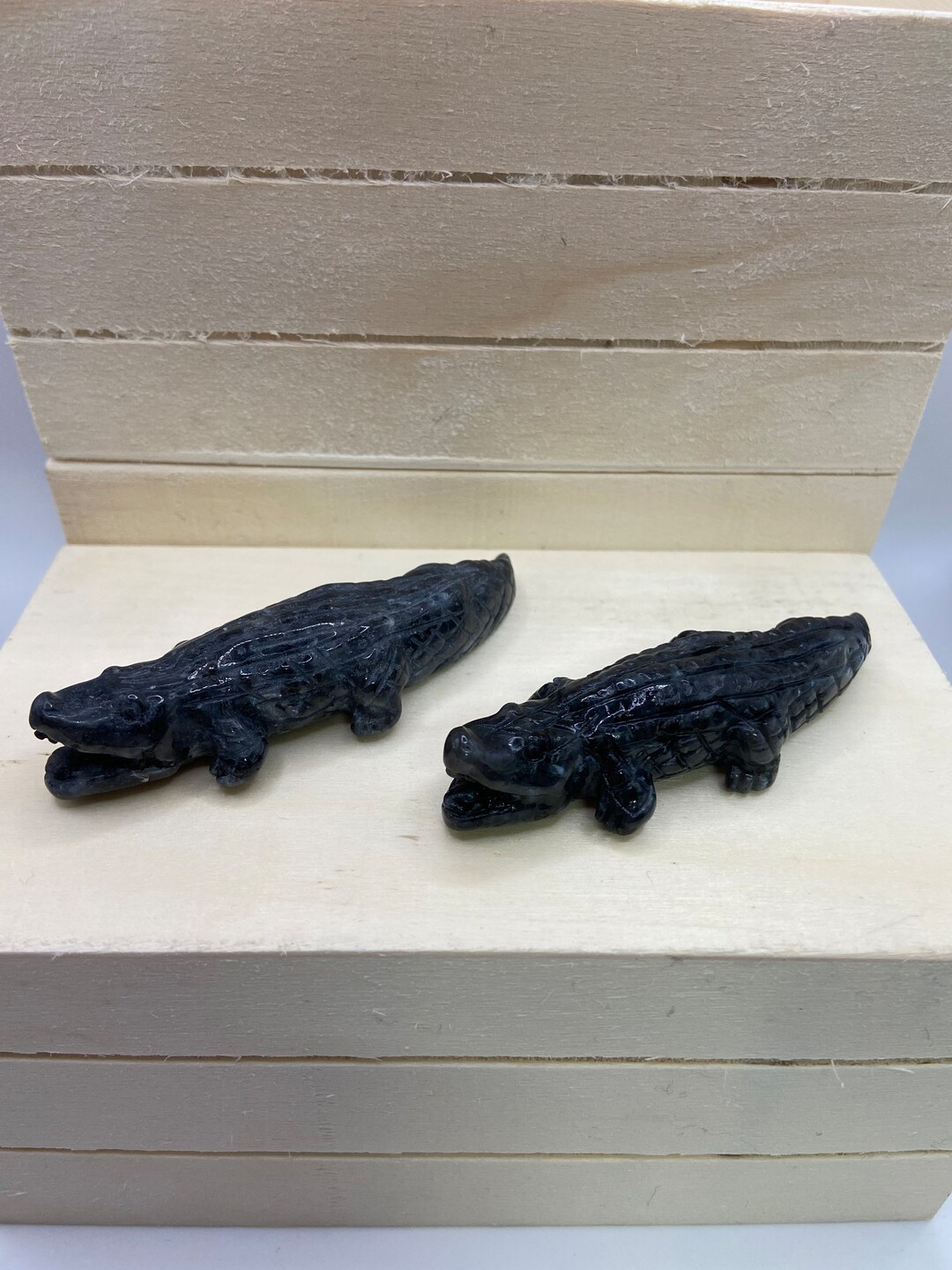 Alligator Larvakite Carving - Etsy