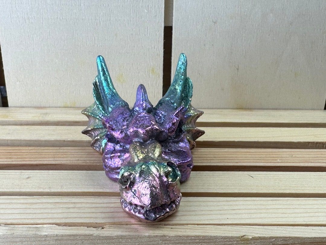 Bismuth Dragon Head Carving - Etsy