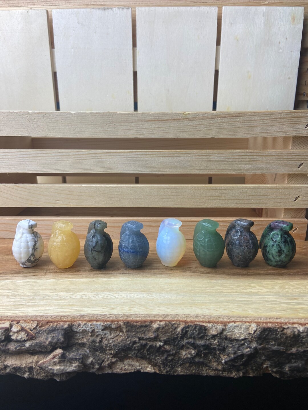 Grenade Crystal Carving - Etsy