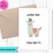 Printable Funny Graduation Card, Graduated Card, Cute Llama Card ...