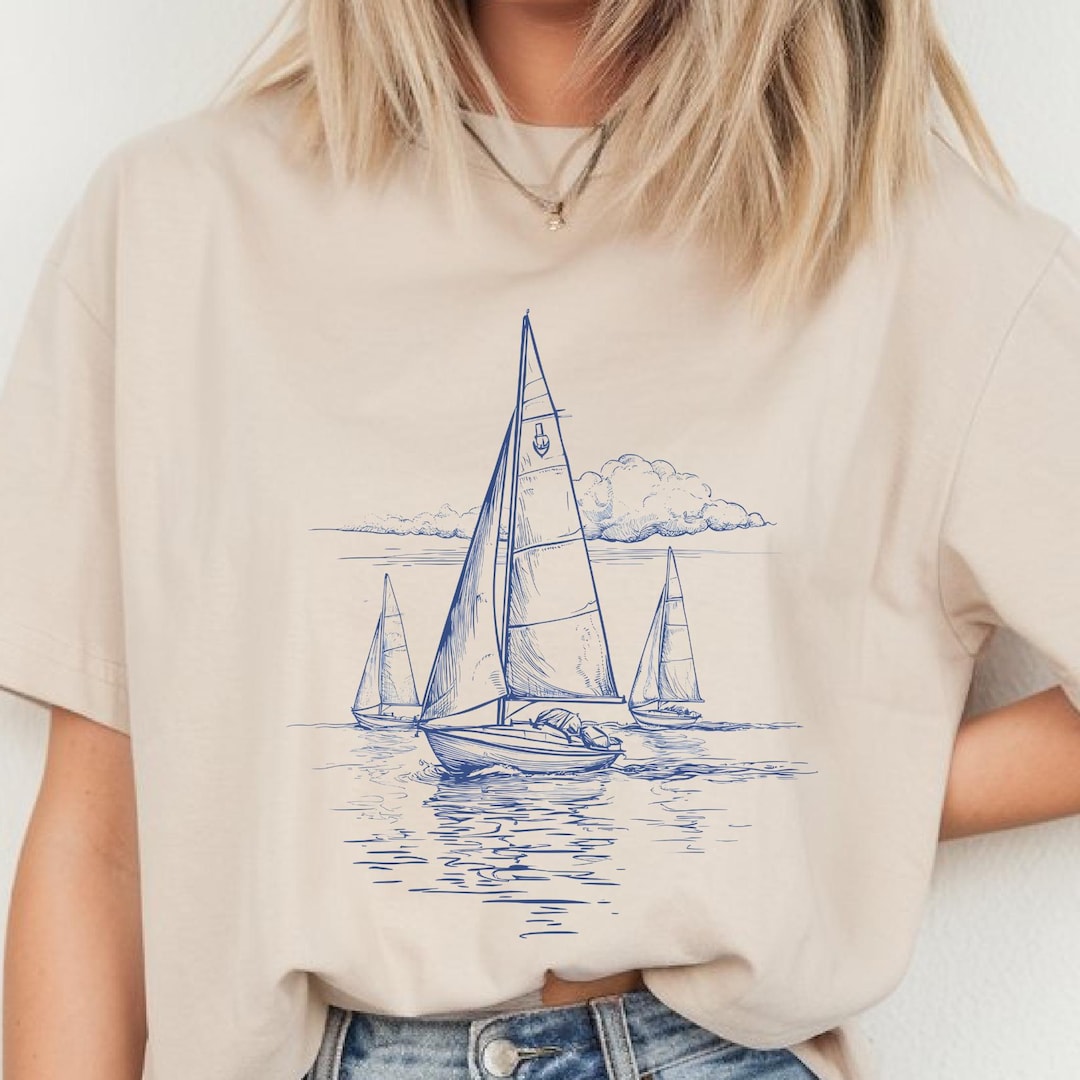 Summer Beach PNG | Boats Scene Sublimation Design | Sea Shirt Clipart ...