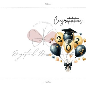 Printable Graduation Card, 2024 Graduated Card, Congratulations Card ...