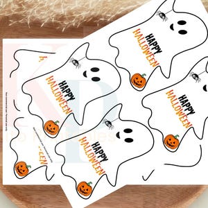 Printable Ghost Lollipop Covers: Halloween Favors (digital Download) - Etsy