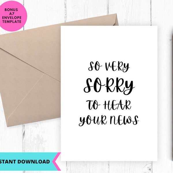 Sorry Card - Etsy