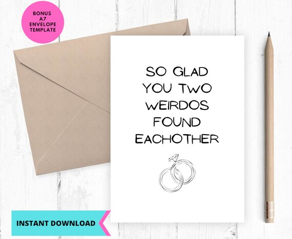 Printable Engagement Card Printable Engagement Card - Etsy