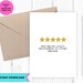 Printable Sibling Card, 5 Star Sibling, Brother Sister Card Instant ...