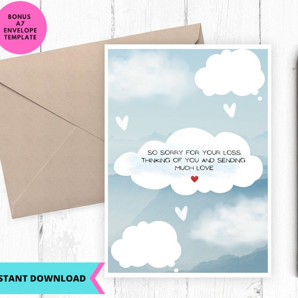 Sorry for Your Loss Card - Etsy