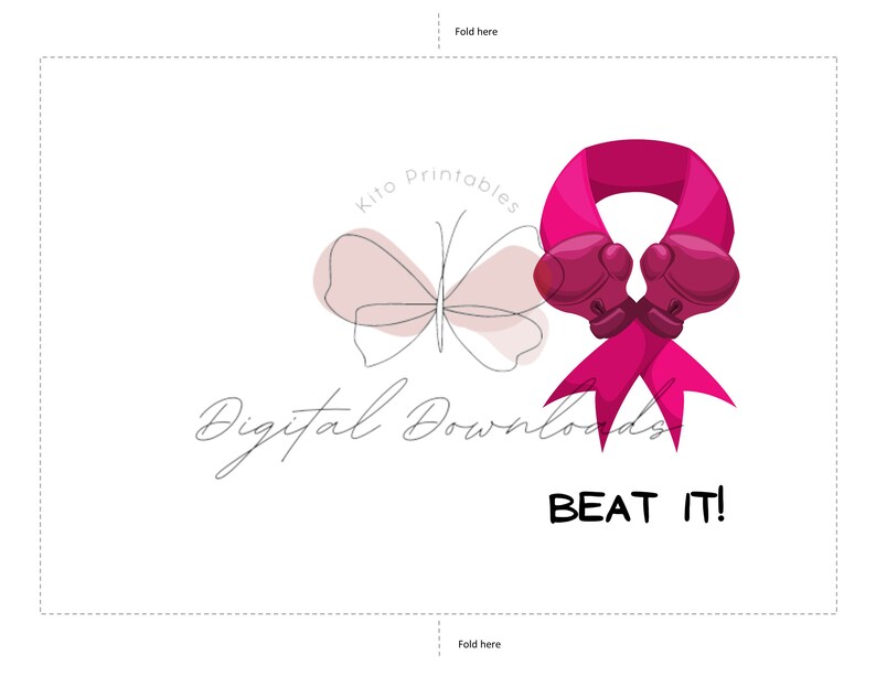 Printable Sympathy Card Breast Cancer Card Beat Breast - Etsy