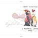 Printable Christmas Card, Penguin Christmas Card , I Love You Card ...