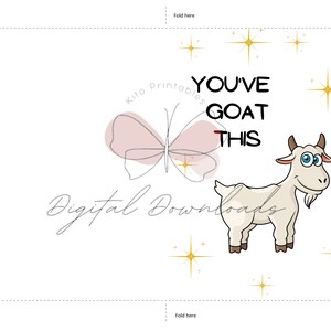 Printable Sympathy Card Sorry Card You Goat This Card - Etsy