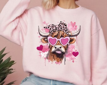 Highland Cow Valentine Png, Heifer Valentine Png, Valentine Day Png ...