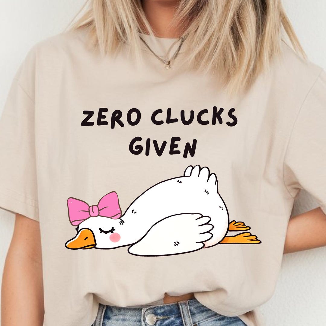 Goose PNG | Funny Goose Sublimation Design | Tired Goose Clipart ...