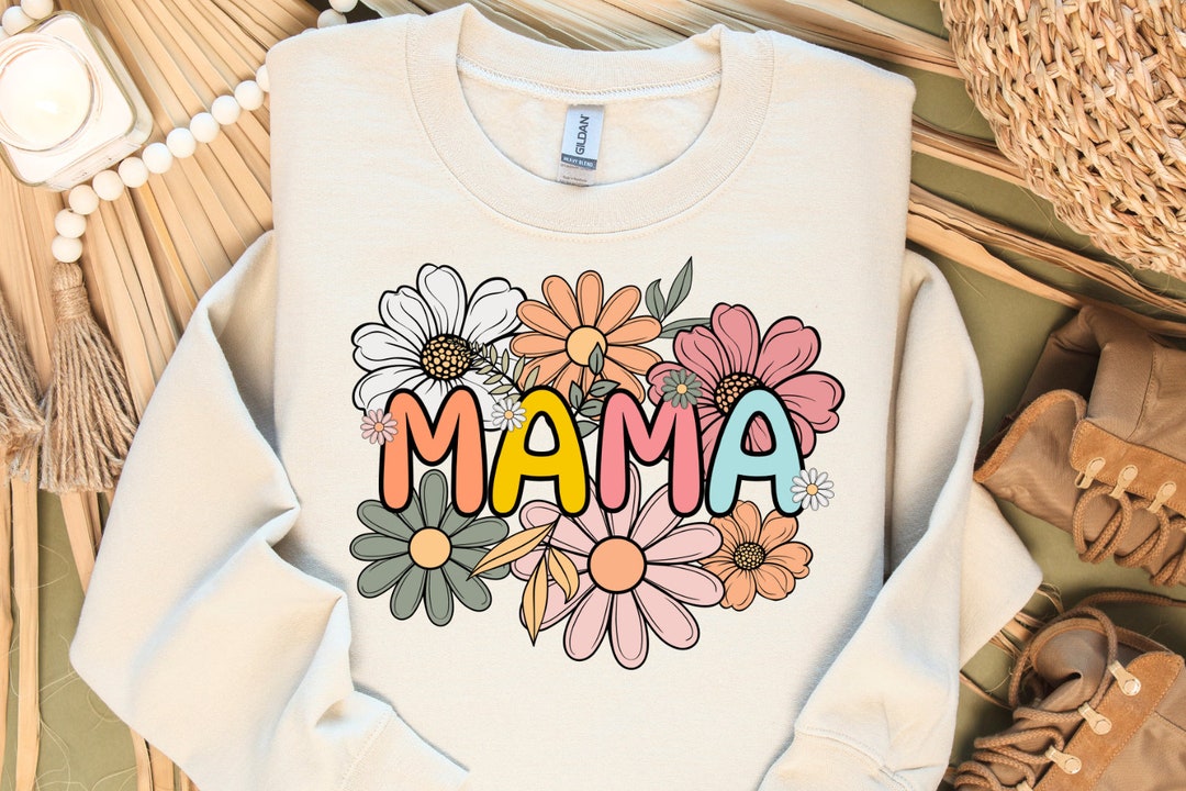 Boho Floral Mama Png, Mama Flower PNG, Mother's Day Gift, Mama Design ...