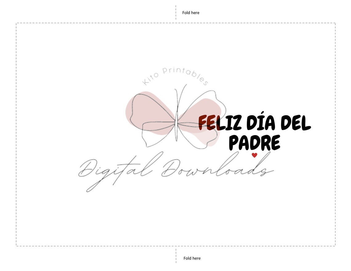 Printable Card Spanish Fathers Day Card Feliz Dia Del Padre - Etsy