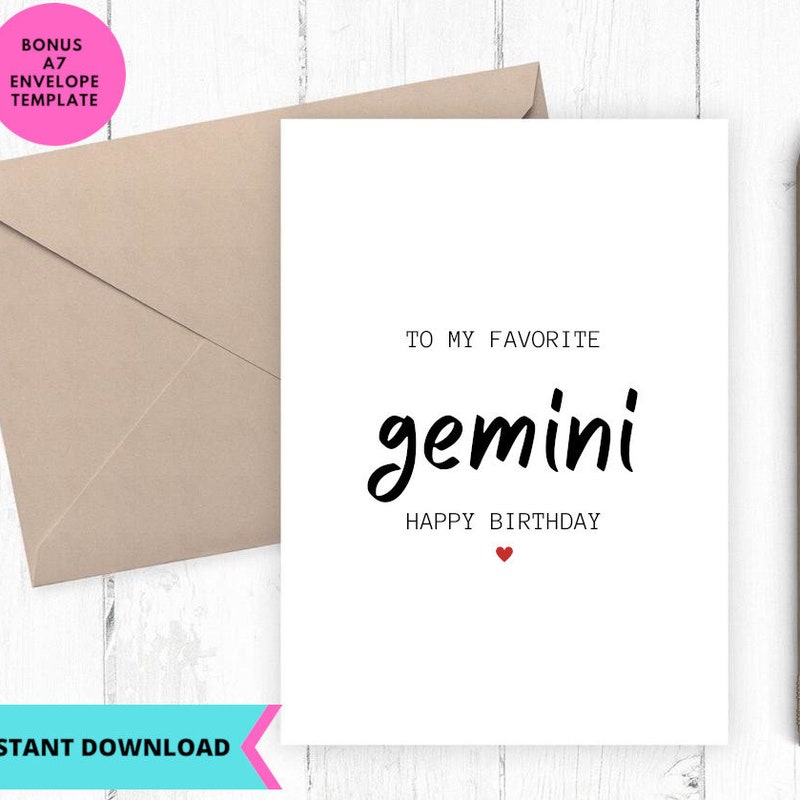 Gemini Birthday - Etsy