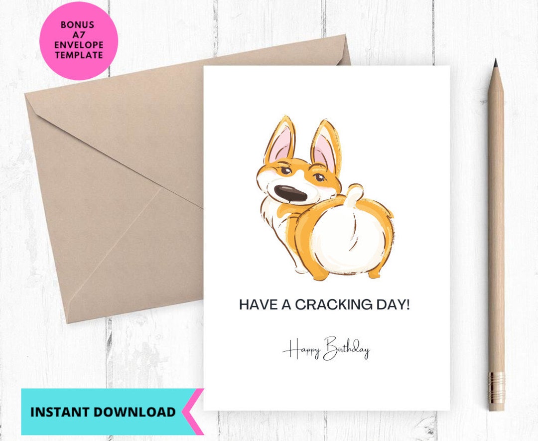 Printable Birthday Card, Have a Cracking Day Happy Birthday Card ...