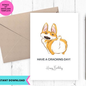 Printable Birthday Card, Have a Cracking Day Happy Birthday Card ...