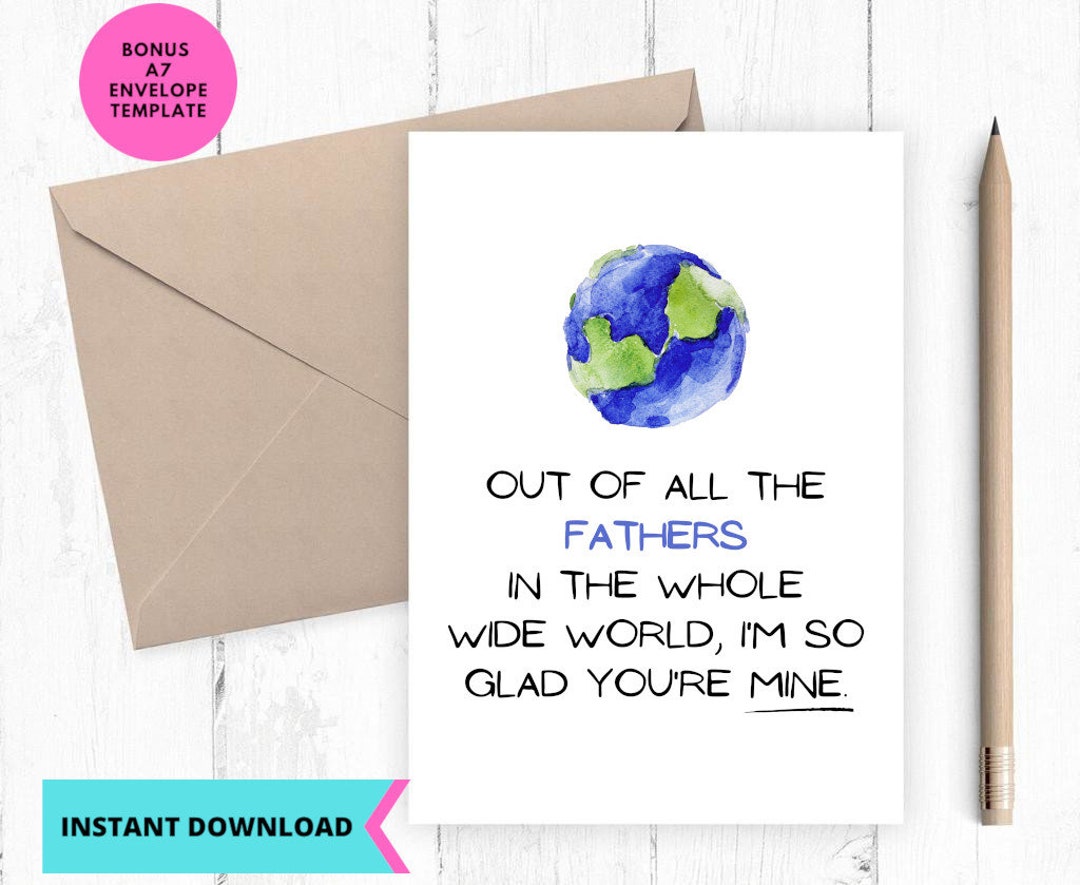 Fathers Day Card ,cite Father's Day Digital Cards, I Love You DAD, You ...