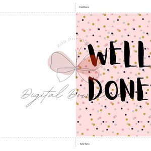Printable Congratulations Card, Well Done Card, Printable, Digital ...
