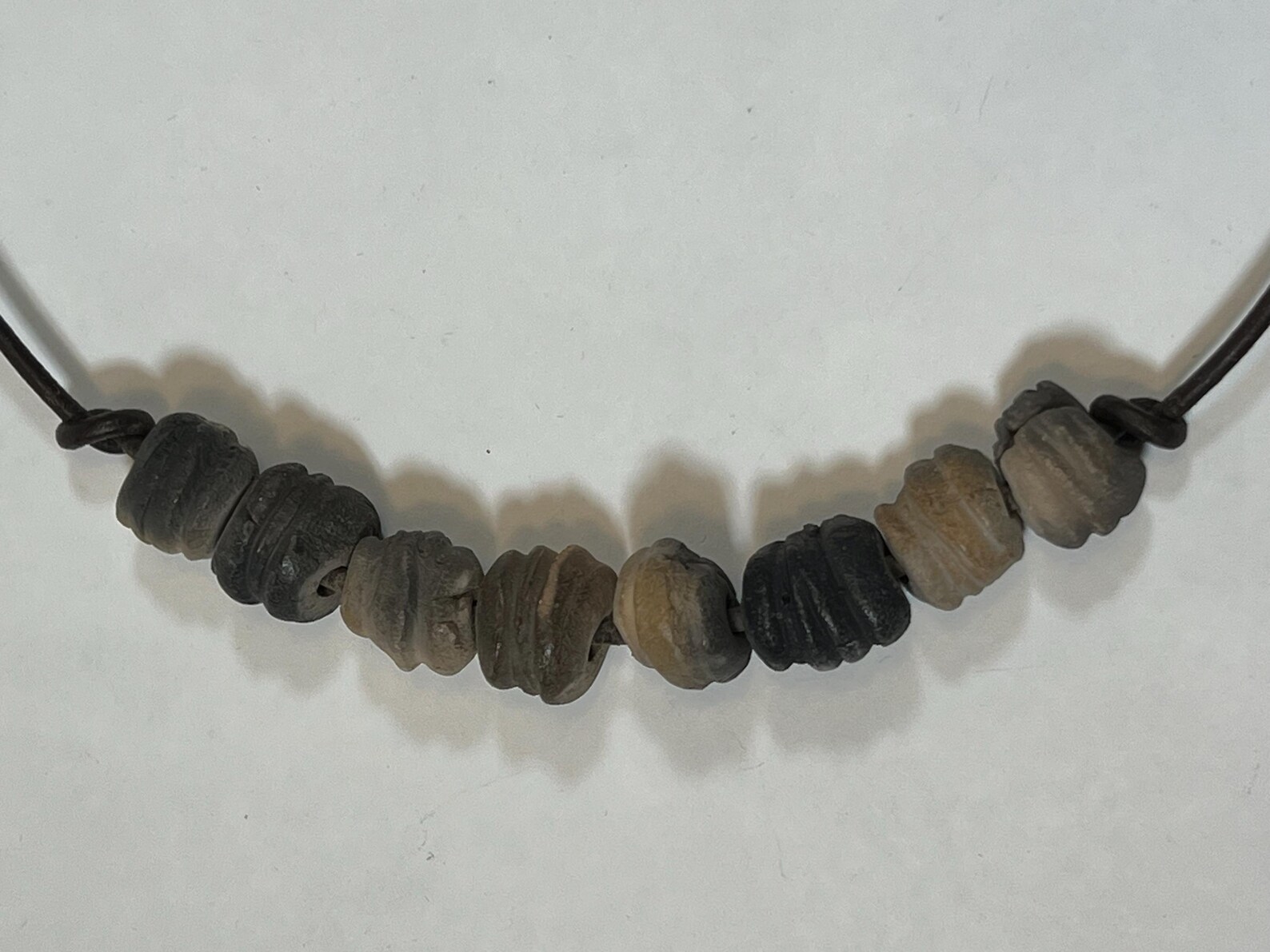 1080 Mike Fowle Necklace With Hand Made High Fired Clay Beads and ...