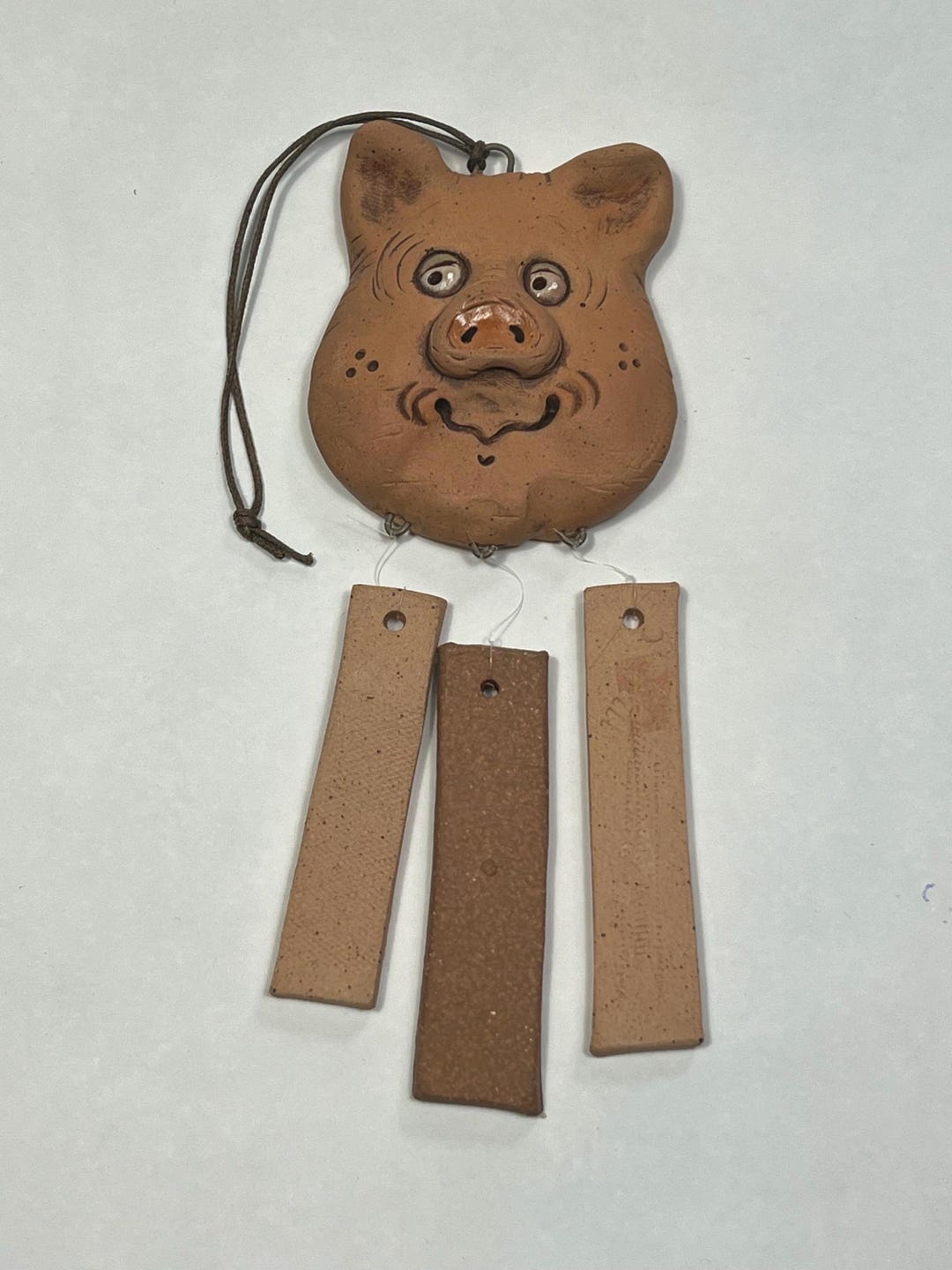 1062 Patz Fowle 2011 Pig Wind Chimes (high Fired Stoneware Clay) - Etsy