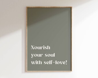 Be Your Own Kind of Beautiful, Self Love Print, Inspirational Quote ...