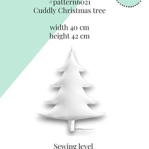 Free Sewing Pattern Cuddly Christmas Tree Easy to Sew Includes Clear ...