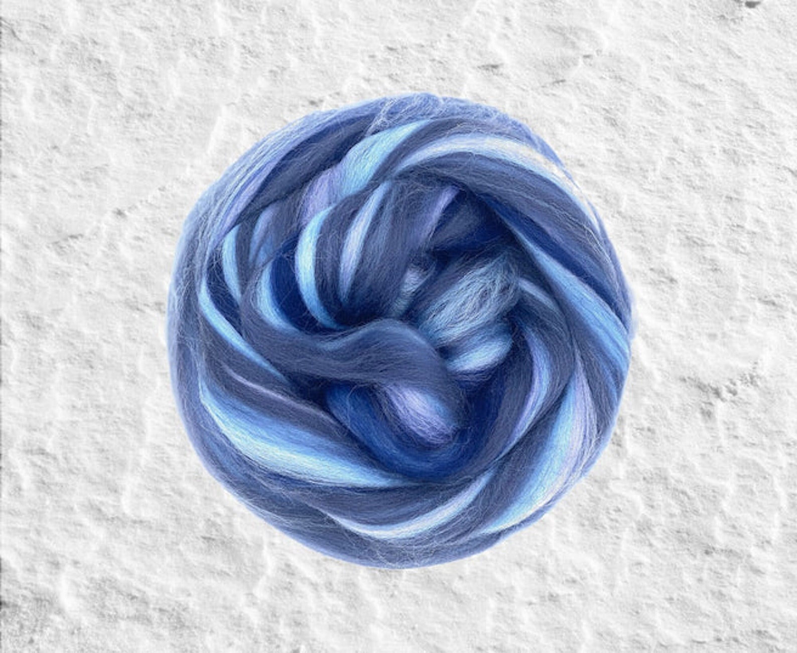 Typhoon - Beautiful Blend of Blue Merino Wool Tops, Incredibly Soft ...