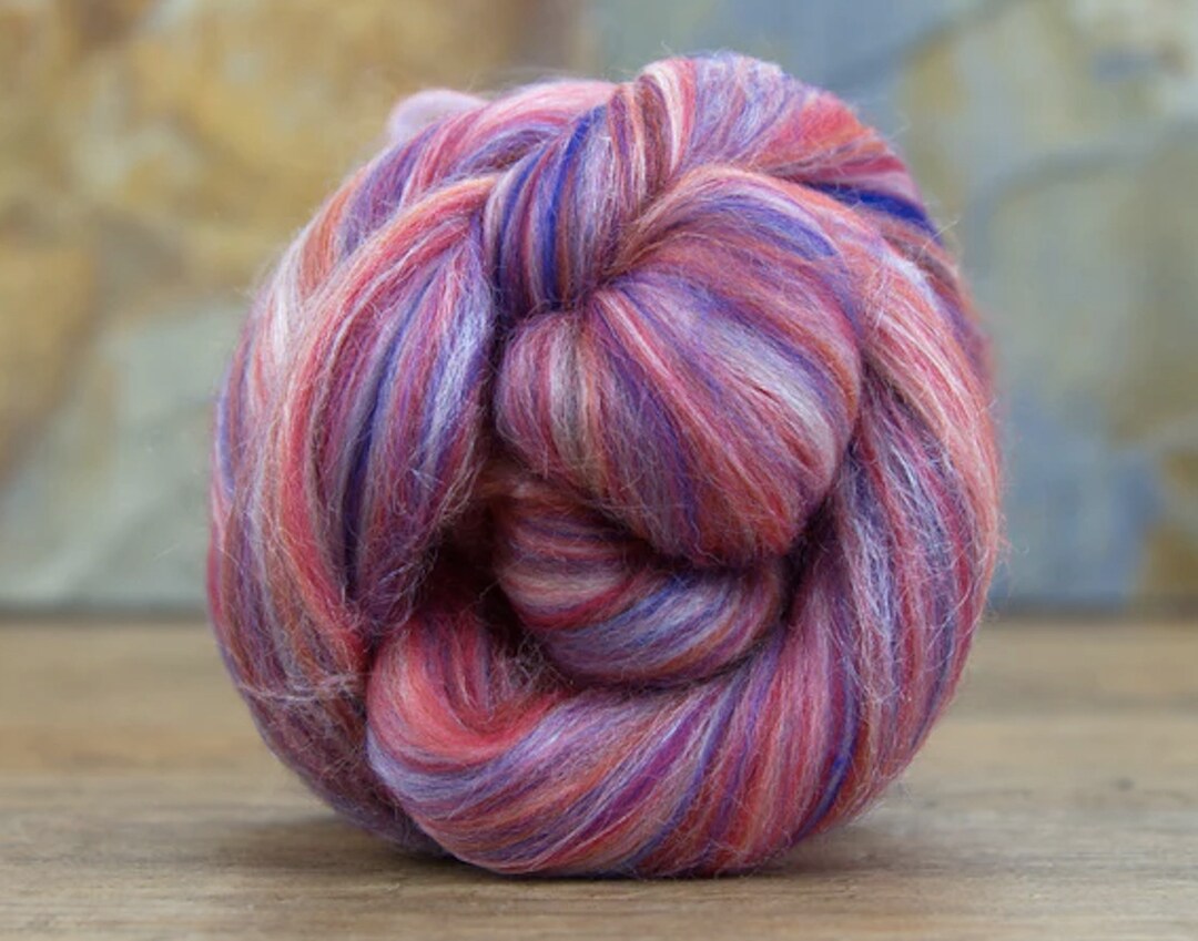 Hydra Luxurious Blend of Coloured Merino Wool Tops With 30% - Etsy