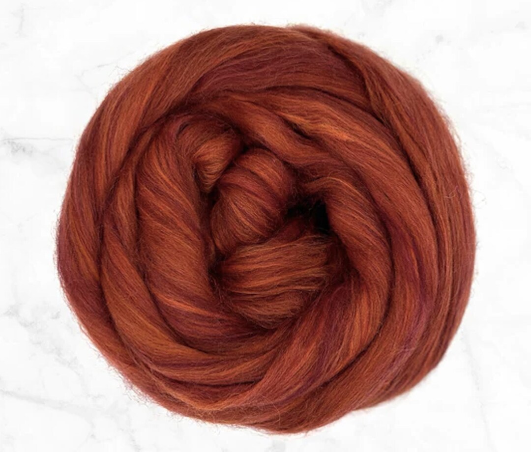 Rosewood Red - A Gorgeous Blend of Coloured Merino Wool Tops Blended ...