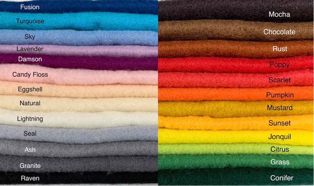 Merino Prefelt - 100%, 21 Mircron, Fine Merino, Needle-punch Prefelt ...