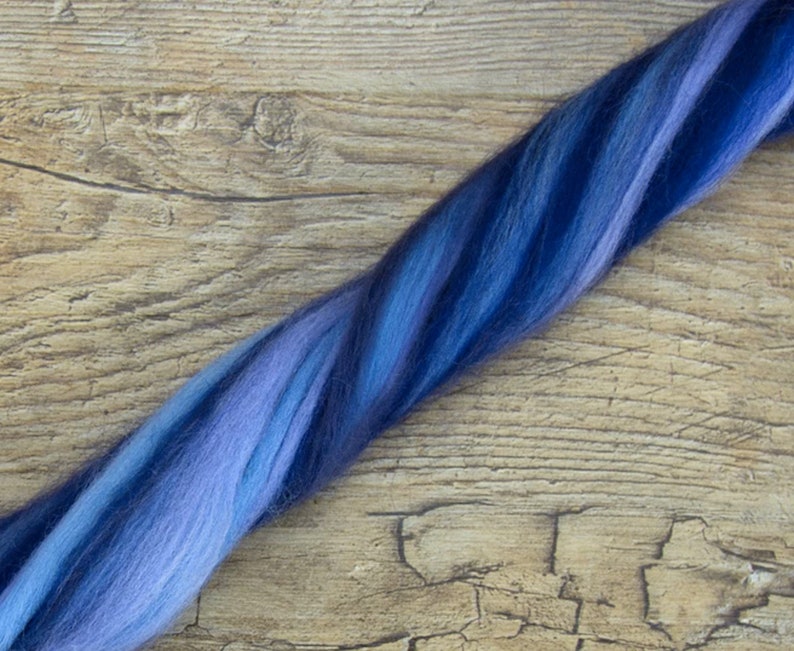 Typhoon - Beautiful Blend of Blue Merino Wool Tops, Incredibly Soft ...