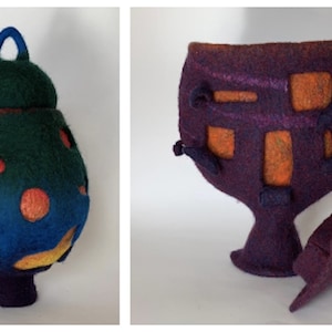 How to Make Felted Vessels With Lids and Feet - Instant Download PDF ...