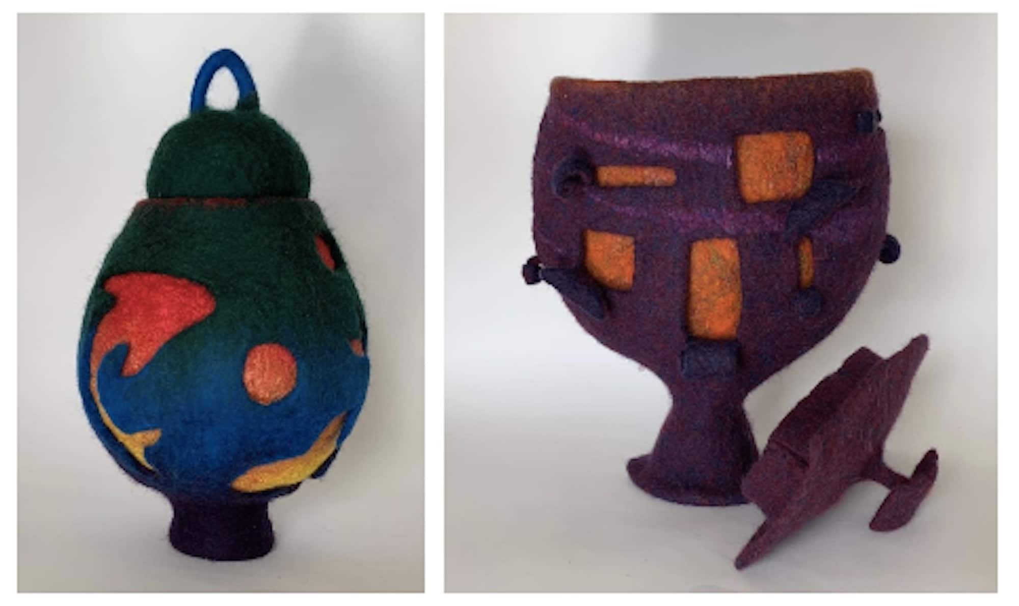 How to Make Felted Vessels With Lids and Feet - Instant Download PDF ...