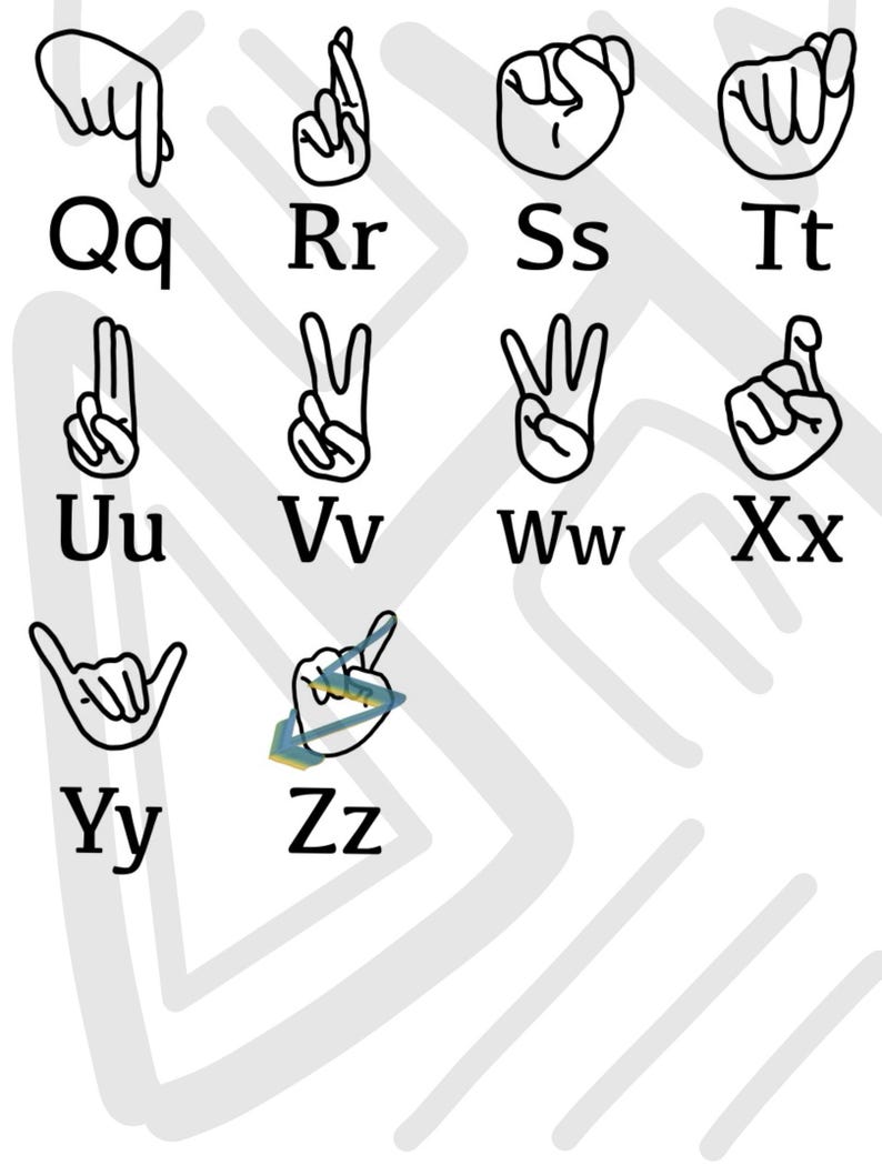ASL Alphabet Flashcards - Etsy
