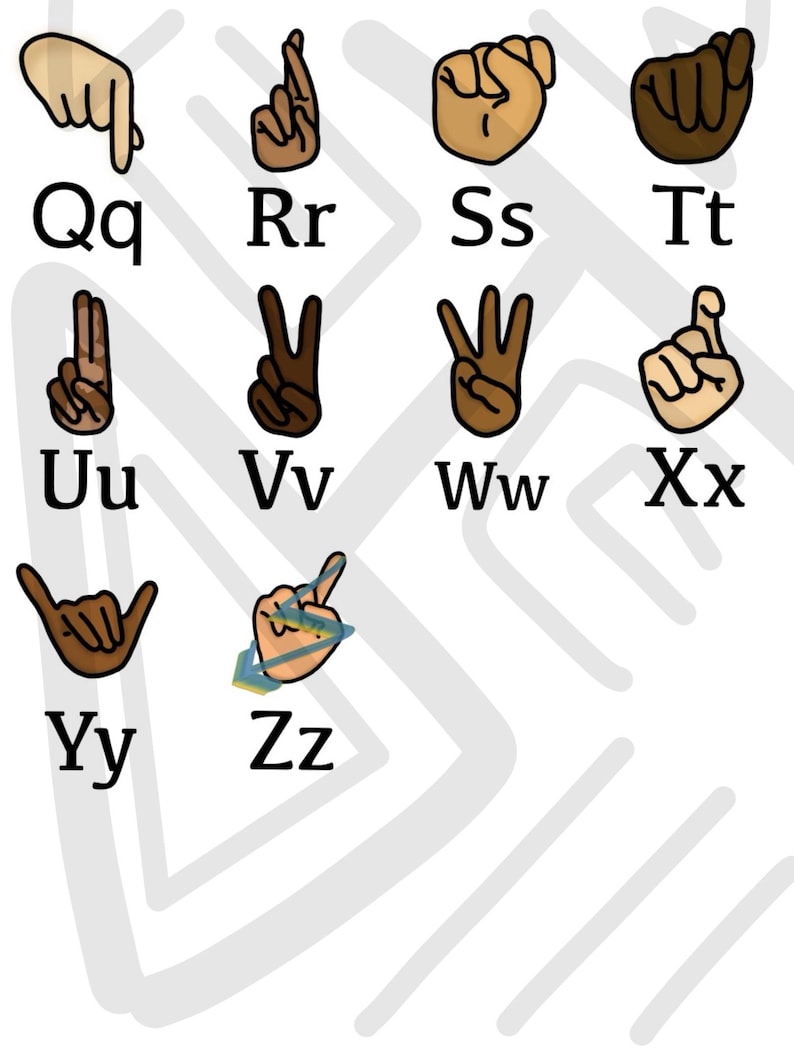 ASL Alphabet Flashcards - Etsy