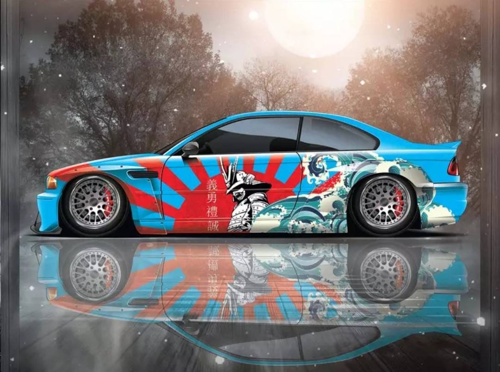 The Last Samurai Car Livery Japanese Art Car Wrap Cast Vinyl | Etsy