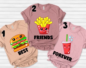 Burger and Fries Best Friends Shirt - Etsy