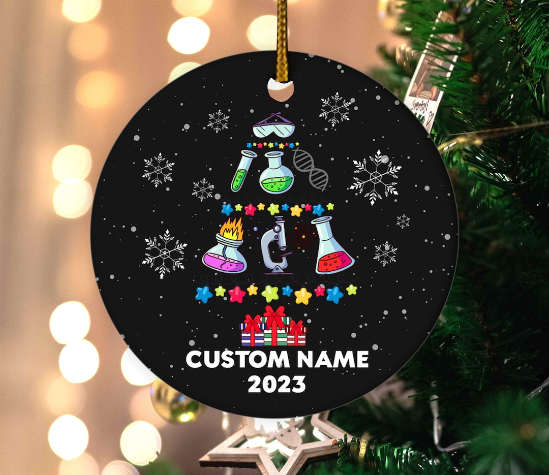 Personalized Science Ornament Scientist Ornament Scientist - Etsy