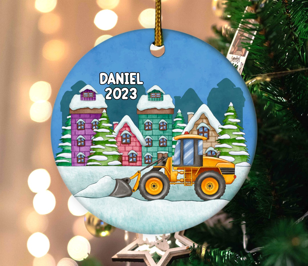 Excavators Christmas Ornament Dump Truck and Digger Christmas - Etsy
