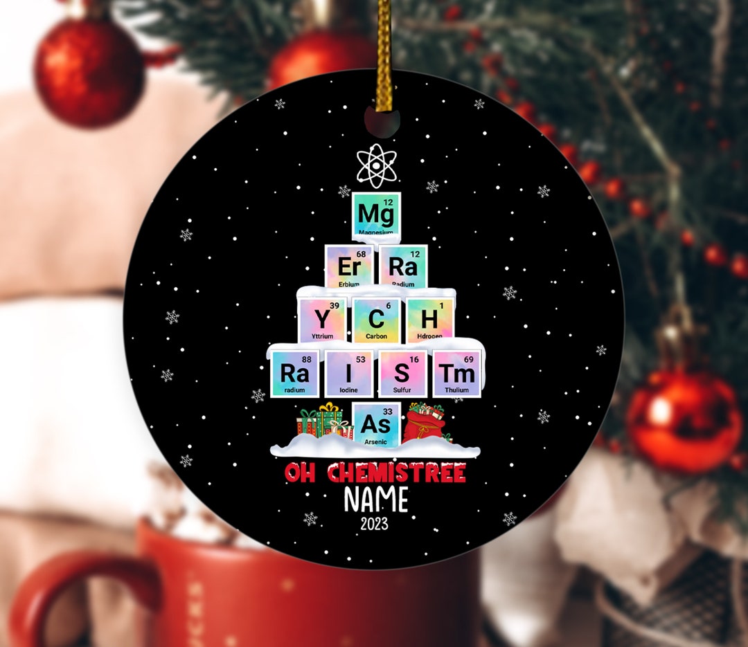 Personalized Oh Chemistree Ornament Chemistry Teacher - Etsy