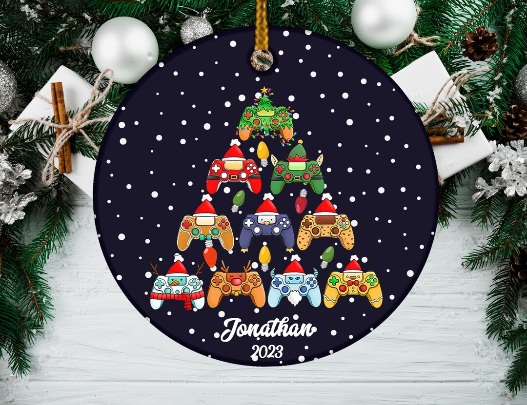 Personalized Video Game Christmas Tree Ornament Gaming - Etsy