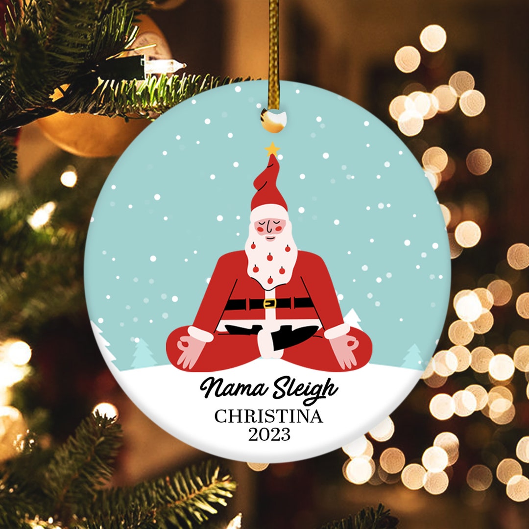 Yoga Christmas Ornament Ohm Namaste Gift for Yogi Yoga - Etsy