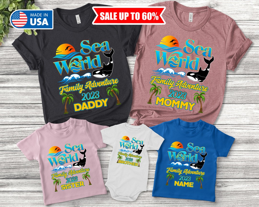 Sea World Vacation Shirts Sea World Family Adventure Shirt - Etsy