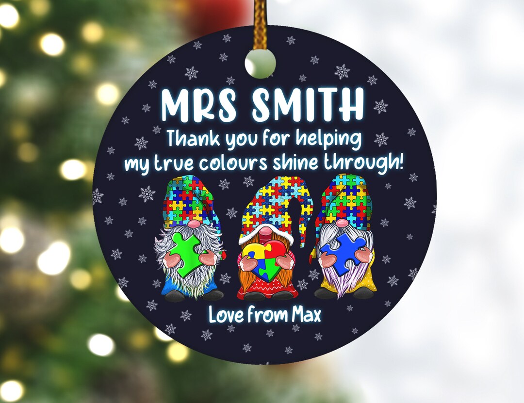 Autism Speaks Heart Ornaments Autism Awareness Ornament - Etsy